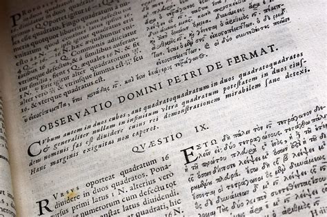 Fermats Last Theorem Margin Andrew Wiles And Fermats Last Theorem