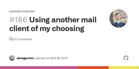 using another mail client of my choosing · issue 166 · maildev maildev