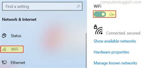 How To Turn On WiFi In Windows 10 ComputerSluggish