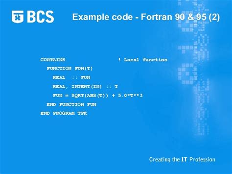 Fortran A Language With