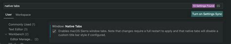 Broken Macos Native Tabs Mode In The New Vs Code Version · Issue