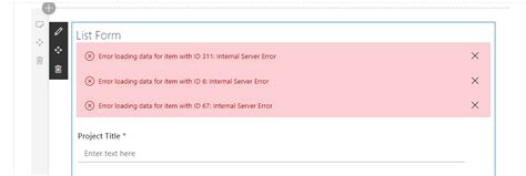 Error Notification In React List Form WebPart Issue Pnp Sp Dev Fx Webparts GitHub