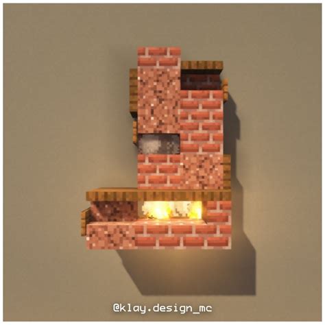 Minecraft Brick Fireplace