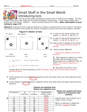 Your Guide To The Atom Worksheet Answers Doc Template PdfFiller