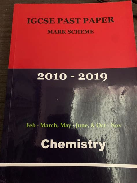 IGCSE Chemistry Past Paper Mark Scheme Hobbies Toys Books Magazines Textbooks On Carousell