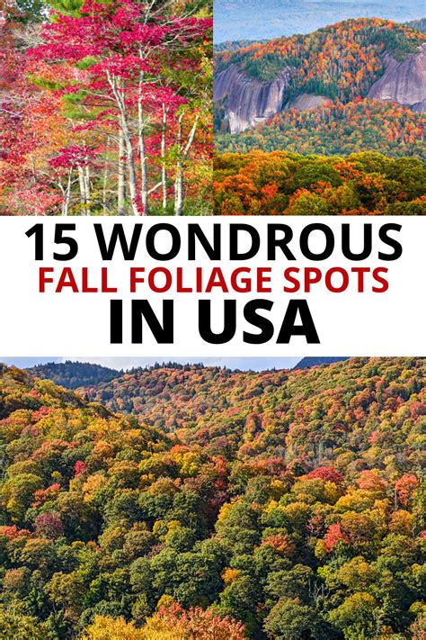 15 Best Places For Fall Colors In The Usa Perfect For Fall Trips