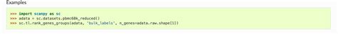 examples sections headings are wrong · issue 1581 · scverse scanpy