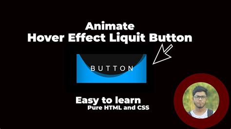 Pure Css Liquid Button Animation Hover Effects Using Html And Css Youtube
