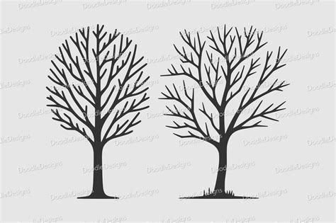 Bare Tree SVG Bundle Tree Cutting File Graphic By DoodleDesignsStoreGB Creative Fabrica