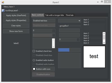 Github Gsemacgsemacformsstyles Css Based Winforms Theming Library