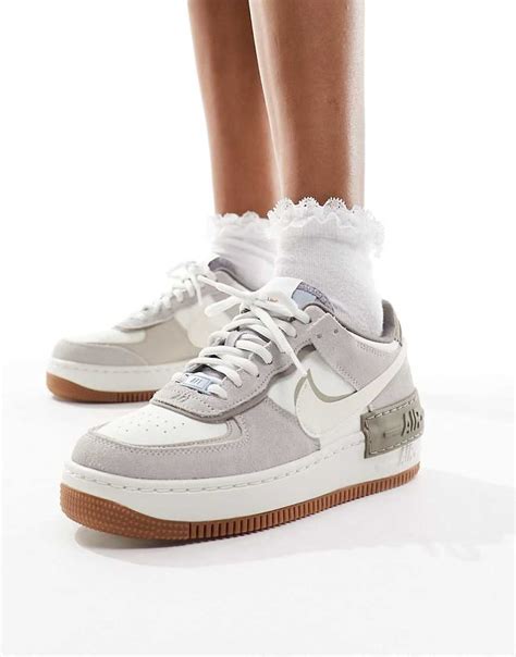 Nike Air Force 1 Shadow Sneakers In Gray Modesens