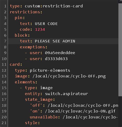 Theme Variables Issue Iantrich Restriction Card GitHub