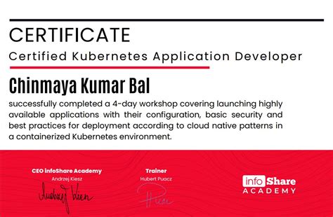 Infoshare Kubernetes Ckad Cloudnative Chinmay Kumar Bal