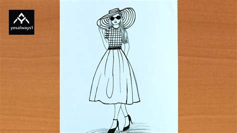 How to draw a girl wearing hat step bystep Pencil sketch bir kiz nasıl çizilir Girl