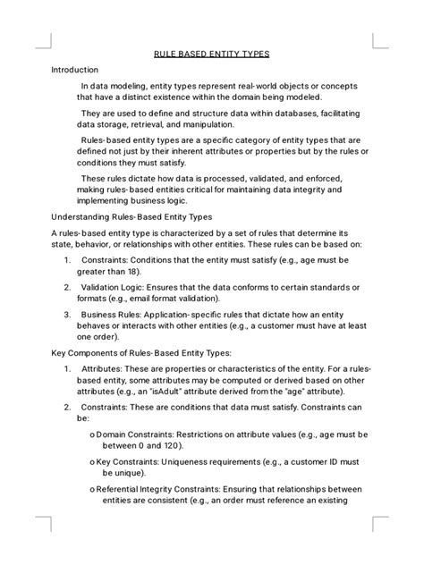 Unit Iii Rule Based Entity Types Pdf Conceptual Model Data Model