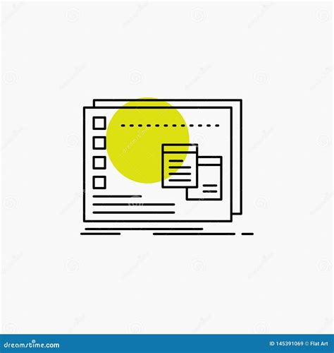 Window Mac Operational Os Program Line Icon Stock Vector Illustration Of White Operating