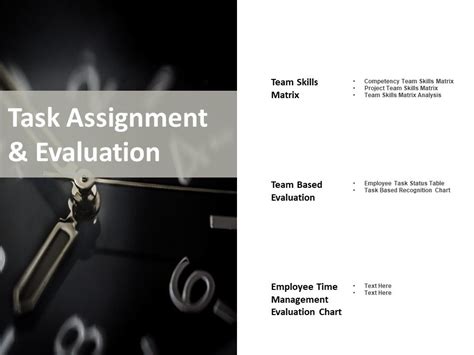 Task Assignment And Evaluation Ppt PowerPoint Presentation Pictures Diagrams