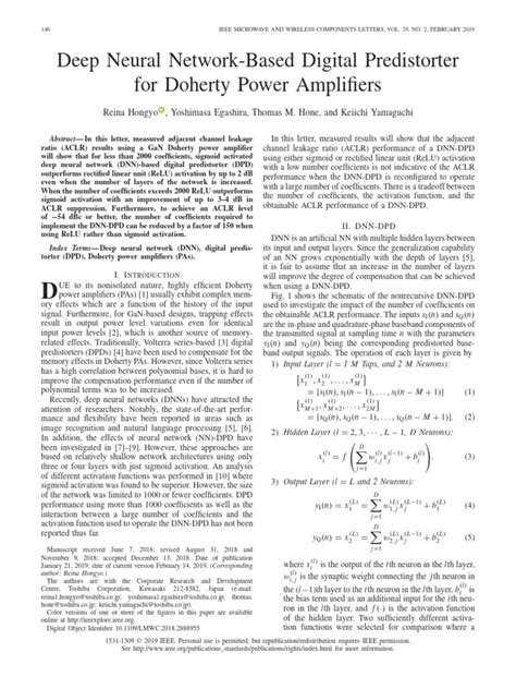 dnn hongyo2019 pdf deep learning amplifier