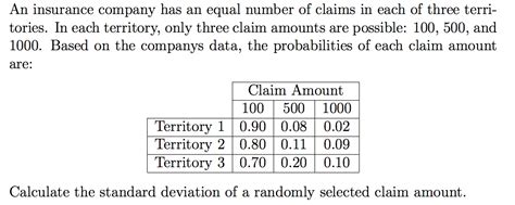 Probability Finding The Standard Deviation Of A Random Variable Given By Table Mathematics
