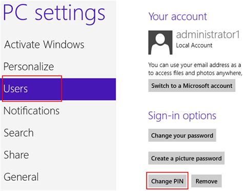 How To Manage A PIN On Windows 8 8 1 Computer