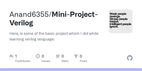 GitHub Anand Mini Project Verilog Here Is Some Of The Basic Project Which I Did While