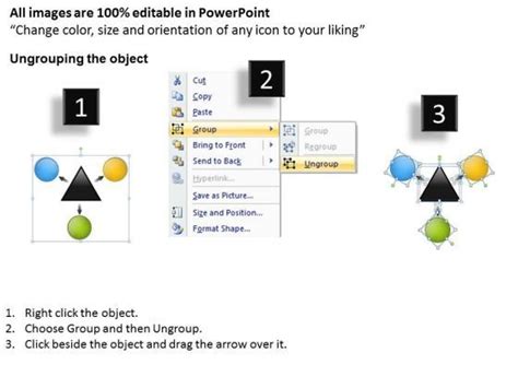 Three Diverging Components Circular Manner Relative Cycle Arrow Network Powerpoint Slides