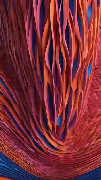 Premium AI Image D Render Of Abstract Parametric Pattern