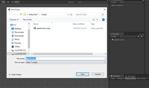 Tutorial Unity Membuat Splash Screen Game Android Part 1 Pengaturan Scene