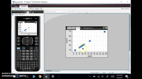 Using The Data And Statistics Tab In The Ti Nspire Youtube