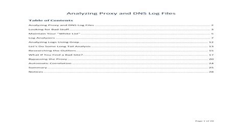 Analyzing Proxy And Dns Log Files Usalearning Proxy And Dns Log Files So Take Your Proxy