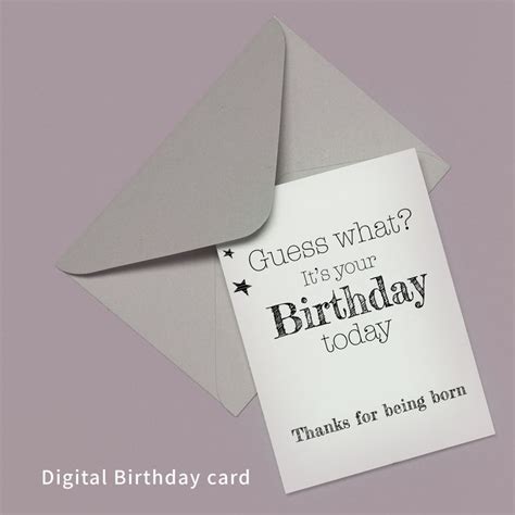 Guess What Its Your Birthday Birthday Card