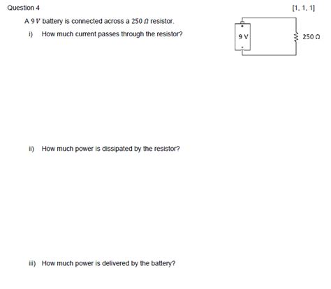Solved Question A V Battery Is Connected Across Chegg Com