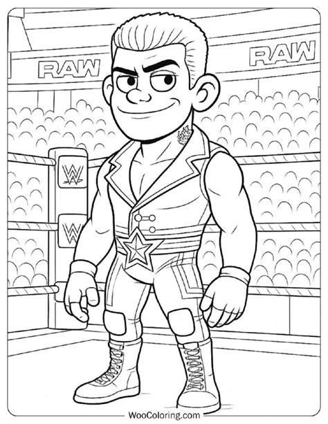 24 Wwe And Wrestling Coloring Pages Free Pdf To Print Woo Coloring
