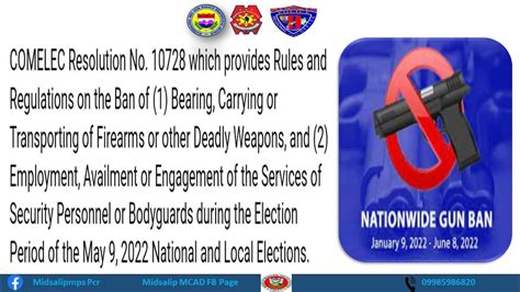 Comelec Resolution No 10728 Which Midsalip Mcad Fb Page
