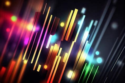 Premium Photo Geometric Multicolored Intersecting Lines Abstract Digital Technology Background