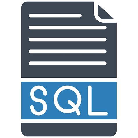 Vecteurs Et Illustrations De Fichier Sql Symbole Format En