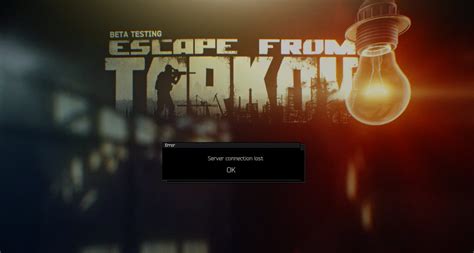How To Fix Server Connection Lost In Escape From Tarkov