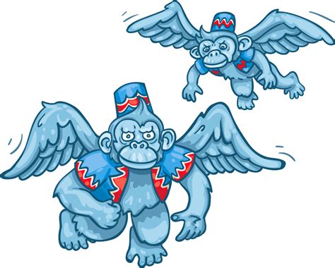 Flying Monkeys - Flying Monkey Clip Art - Png Download - Large Size Png Image - PikPng
