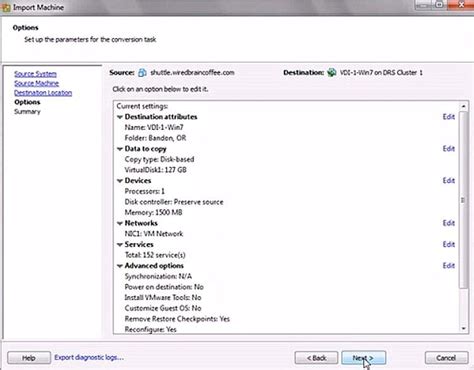 Import VM From Hyper V To VSphere