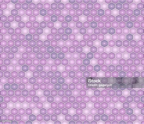 벡터 Seamless Pattern 보라색 색조 그라디언트 육각형 적층 모자이크 셀 육각형 기하학적 모양 완벽 한 패턴 Tileable 벡터 일러스트 레이 션 0명에 대한
