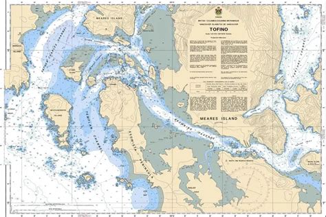 Canadian Chart 3685 Tofino Metsker Maps