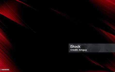 추상적 인 빨간색과 검은 색은 그라데이션이 있는 라이트 패턴으로 바닥 벽 금속 질감 소프트 테크 대각선 배경 블랙 다크 매끄러운