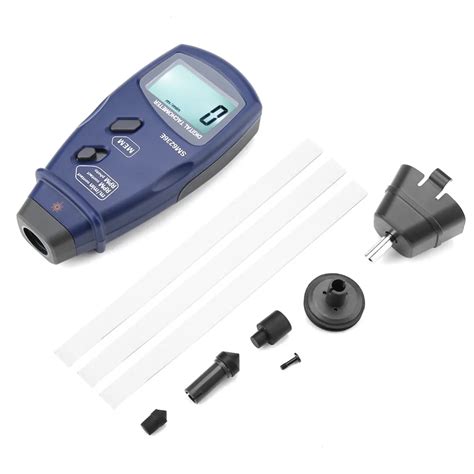 1 Set Digital Tachometer Laser Contact Tachometer 5 Digits 18 Mm Digital LCD Tach Rotation Meter