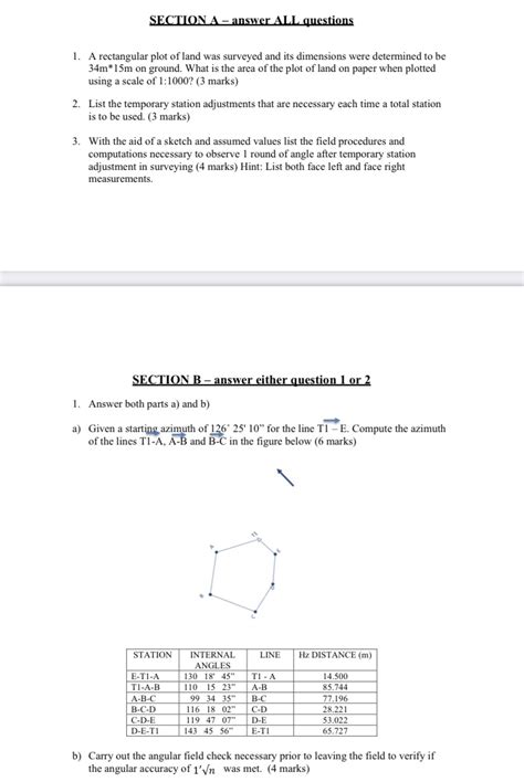 Solved Please Help Section A Answer All Questions 1 A Rectangular