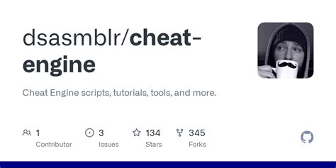 GitHub Dsasmblr Cheat Engine Cheat Engine Scripts Tutorials Tools And More