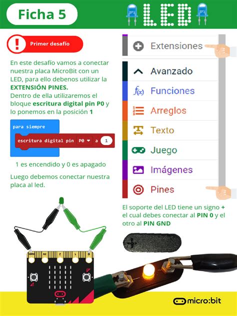 Como Programar Y Conectar Un Led Con Una Placa Microbit Pdf