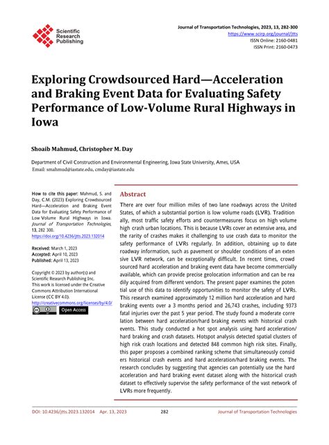 pdf exploring crowdsourced hard—acceleration and braking event data