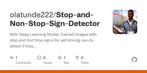 Github Olatunde222stop And Non Stop Sign Detector With Deep