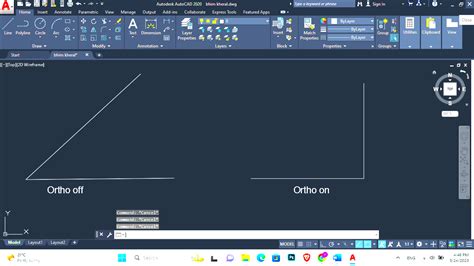 Ortho Mode In Autocad Shortcut Key F8 Tech Me Engineer
