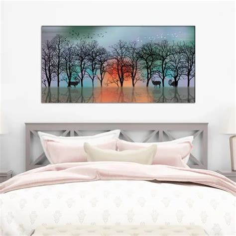 Tree Canvas Wall Painting Stretched Canvas Painting कनवस चतरकर